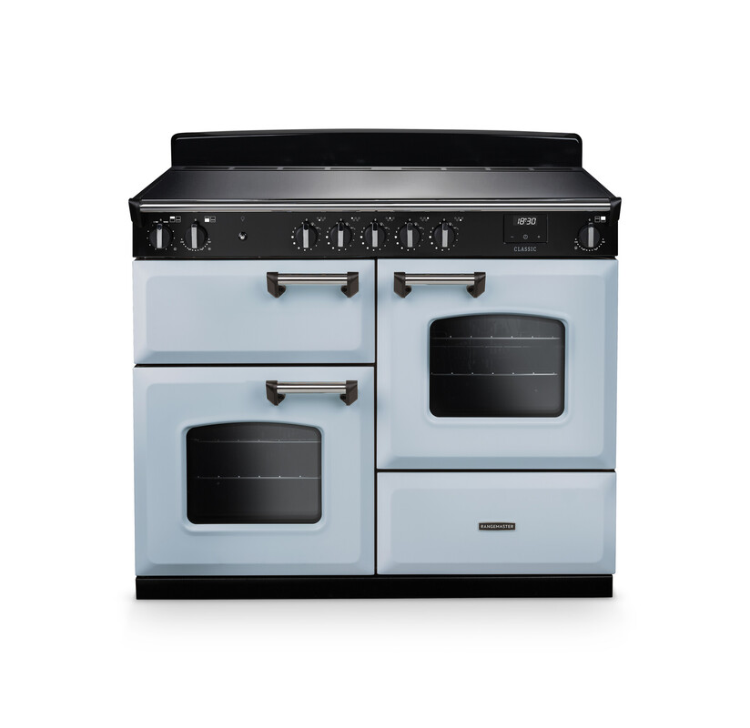 Classic 110 Induction Misty Blue with Chrome trim | RANGEMASTER