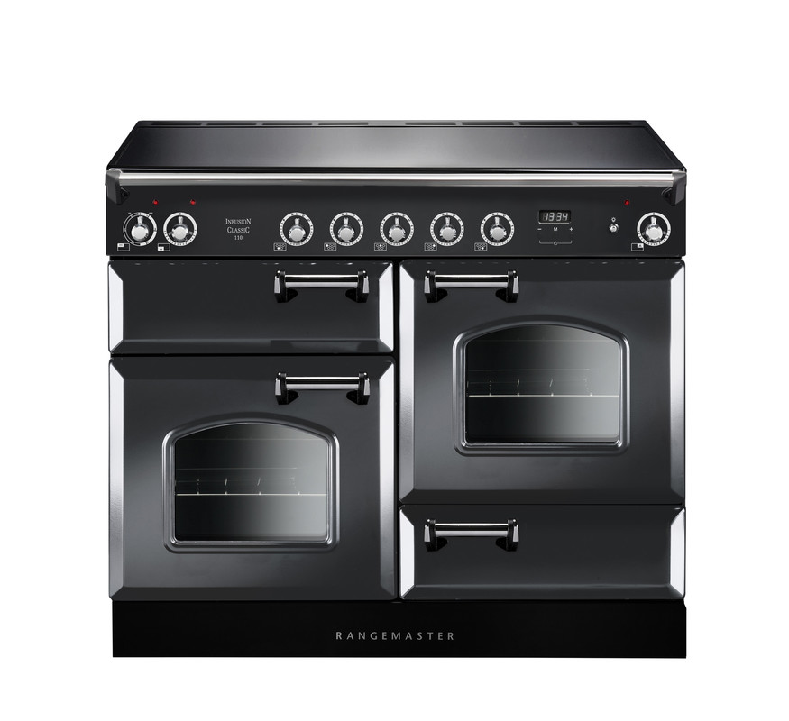 Infusion Classic 110 Induction Slate with Chrome trim | RANGEMASTER